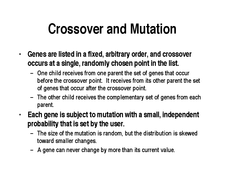 Crossover And Mutation