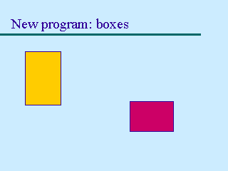 New program: boxes