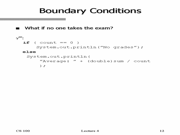 Boundary Conditions