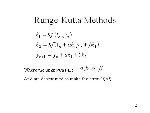 Runge-Kutta Methods
