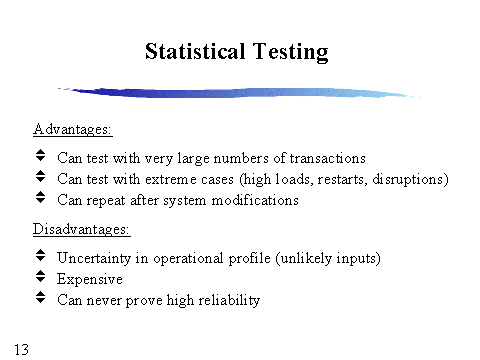 Statistical Testing
