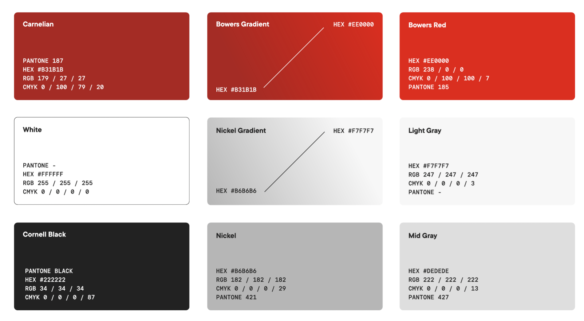 Typeface + Color Palette | Department of Computer Science | Cornell Bowers